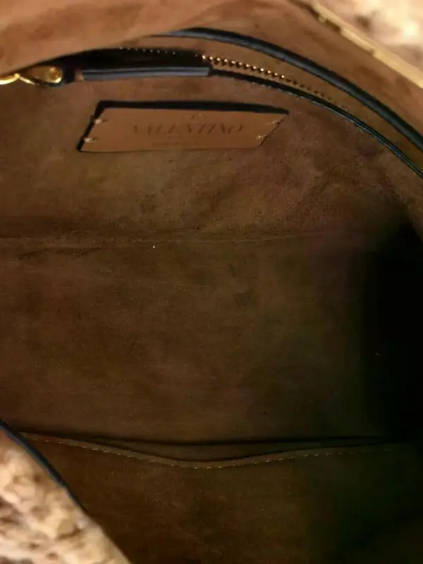 Valentino Garavani Roman Stud Quilted Knit Flap Bag