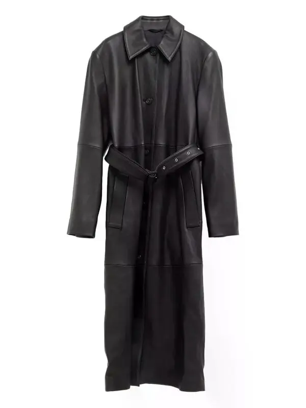 TOTEME Belted Leather Coat