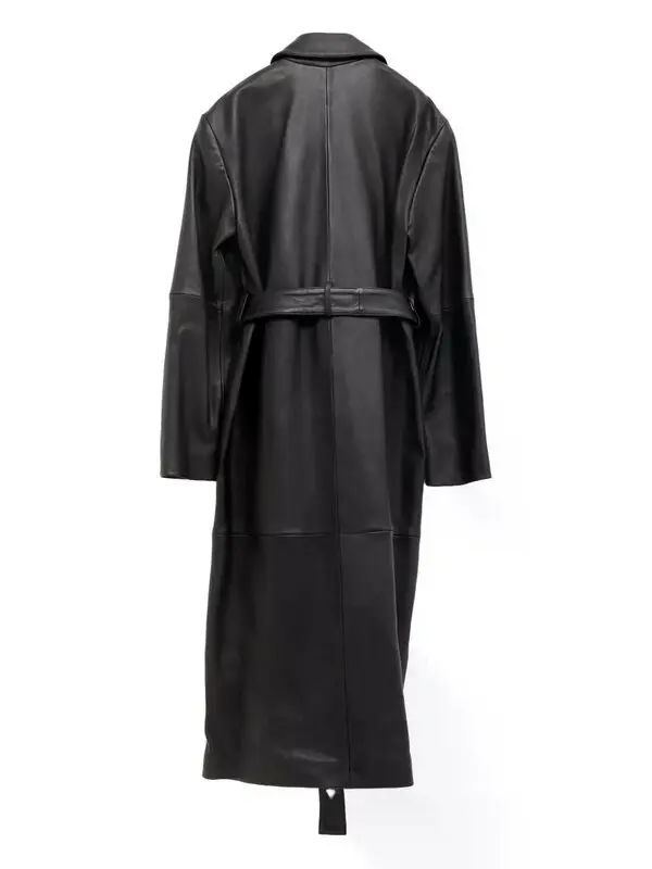 TOTEME Belted Leather Coat