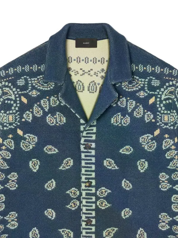 Alanui Bandana-pattern Shirt - Blue