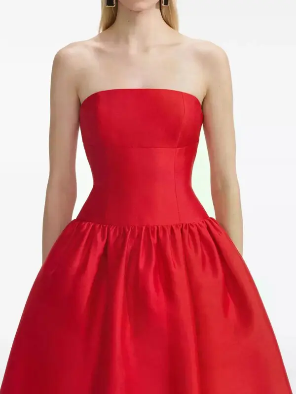 SELF-PORTRAIT Strapless Midi Dress