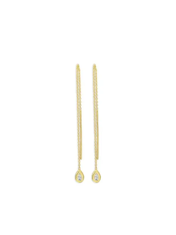 OCTAVIA ELIZABETH 18k Yellow Nesting Gem Diamond Earrings - Gold