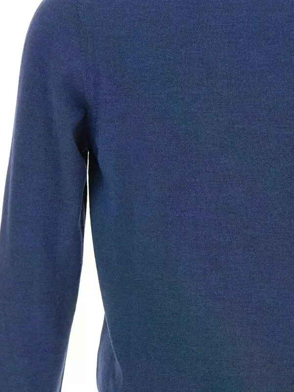 GRAN SASSO V-neck Button-up Cardigan - Blue
