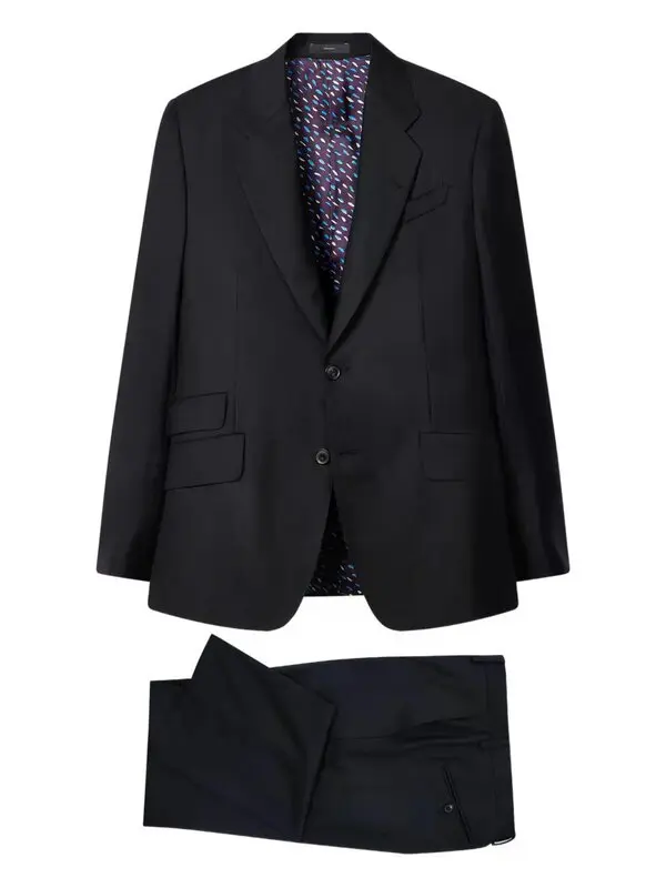 Paul Smith Wool Single-breasted Suit - Black