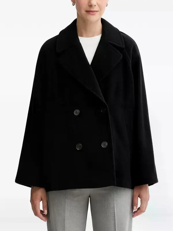 Marc O'polo Double-breasted Coat - Black