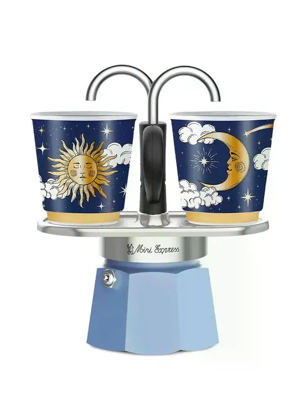 BIALETTI Sun Moon Mini Expresso Maker Set - Blue