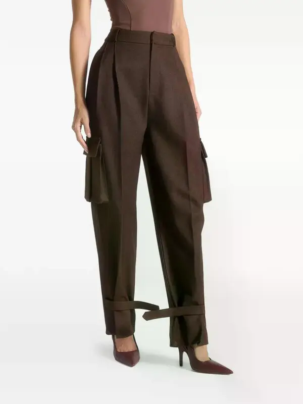 Manière De Voir Tailored Pleated Cargo Pants