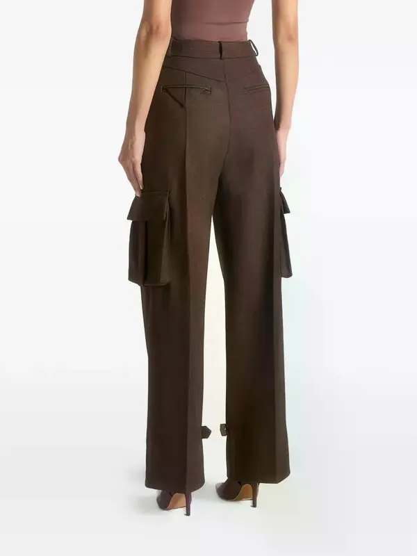 Manière De Voir Tailored Pleated Cargo Pants