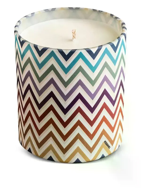 Missoni Watamu Chevron Scented Candle - Neutrals
