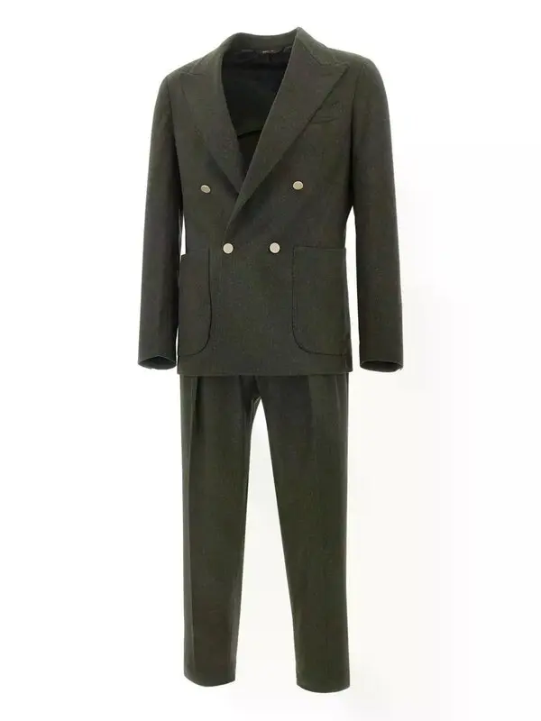 BRIGLIA 1949 Bolgheri Double-breasted Suit - Green