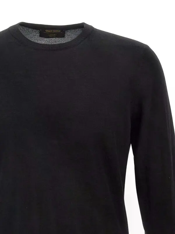 GRAN SASSO Crew-neck Sweater With Ribbed Trims