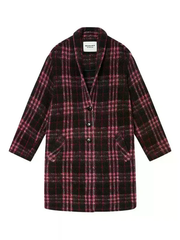 MARANT ETOILE Gabriel Checked Single-breasted Coat