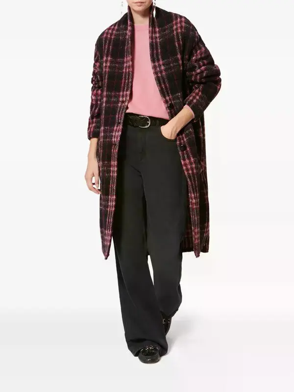 MARANT ETOILE Gabriel Checked Single-breasted Coat