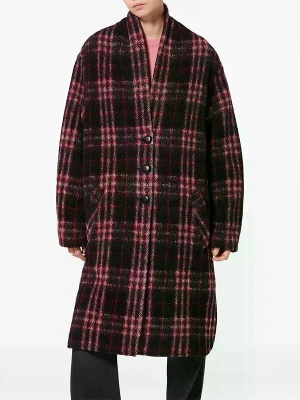 MARANT ETOILE Gabriel Checked Single-breasted Coat