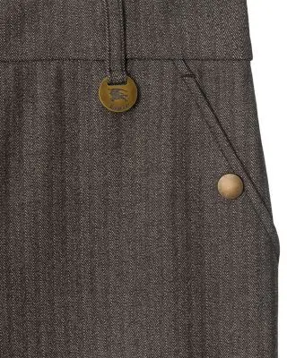 Burberry Herringbone Stretch Cotton Jodhpurs
