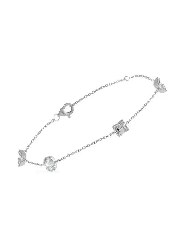 LB EXCLUSIVE 14k White Gold Diamond Bracelet - Silver