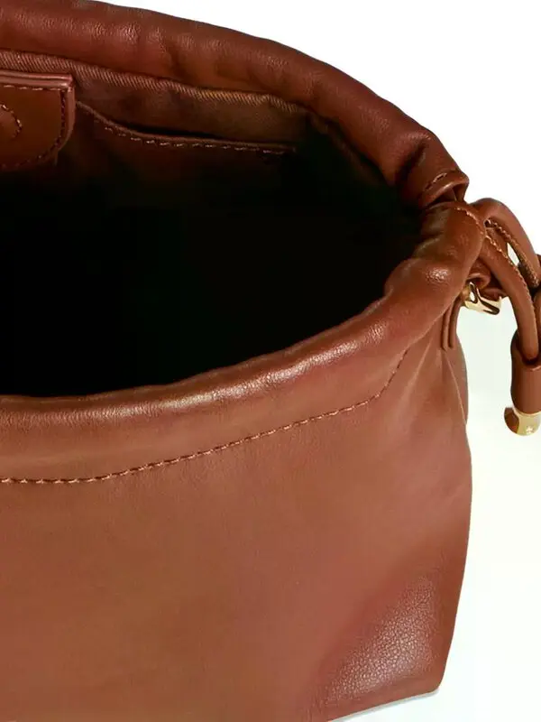 A.p.c. Drawstring Ninon Mini Shoulder Bag - Brown