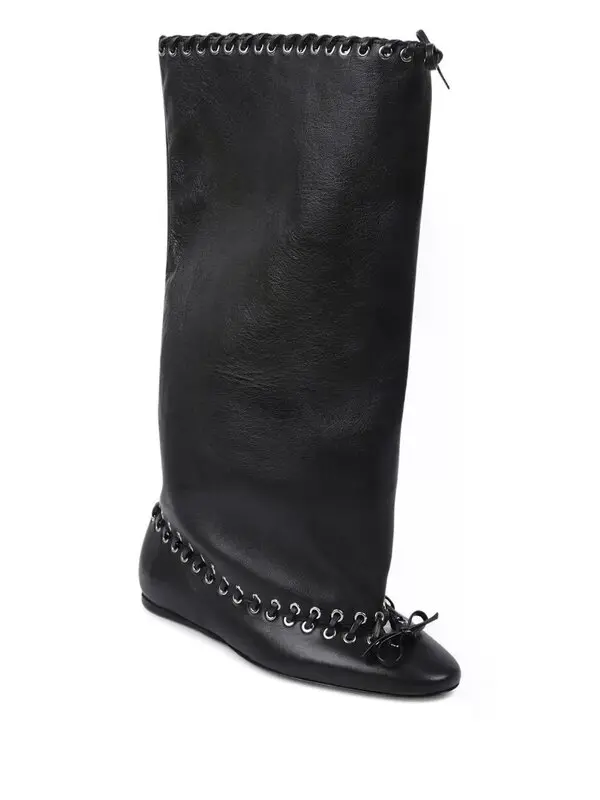 ALL IN Eyelet Level Flat Boots