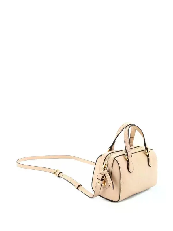 Gucci Convertible Top Handle Mini Satchel Jumbo Gg Embossed In