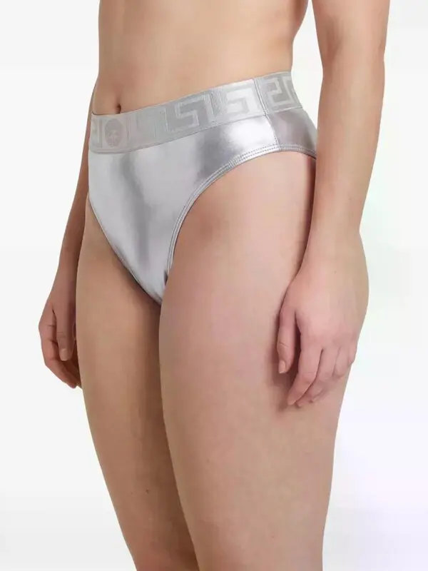 Versace Metallic Bikini Bottom