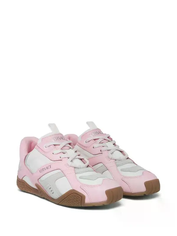 Versace Galaxia Low-top Lace-up Sneakers - Pink