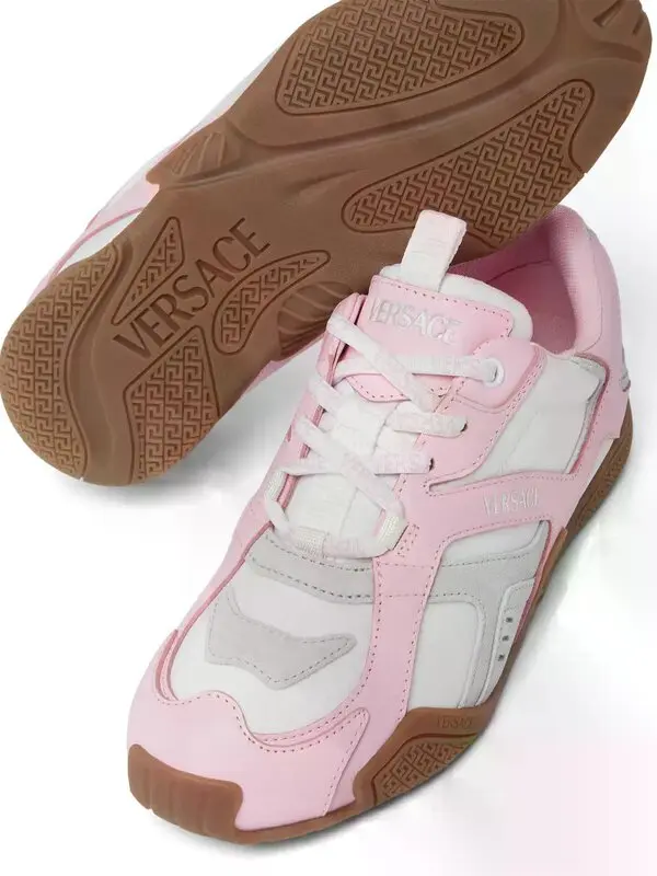 Versace Galaxia Low-top Lace-up Sneakers - Pink
