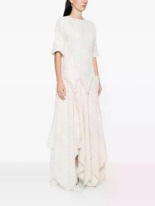 MIAU BY CLARA ROTESCU Fringed Maxi Dress