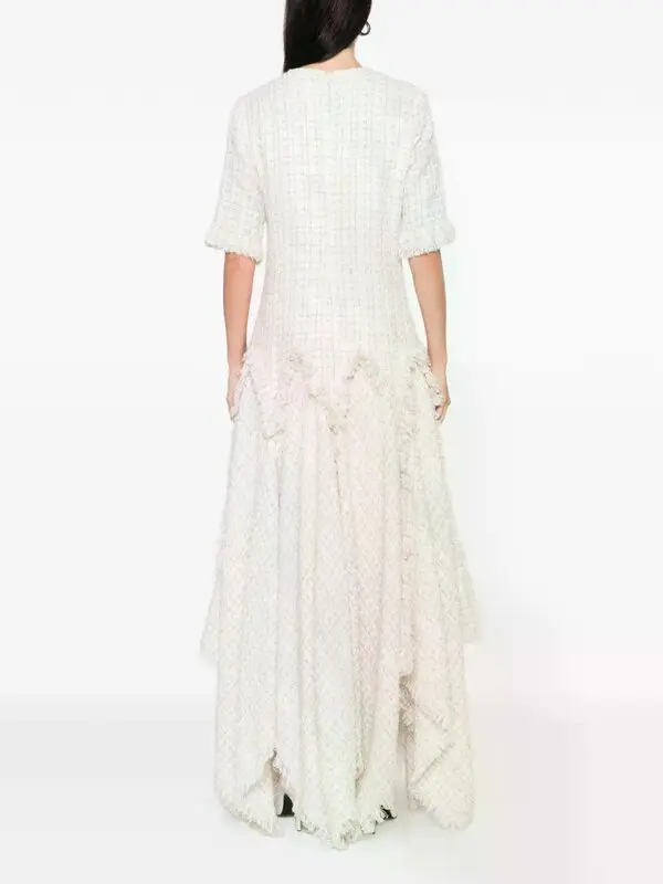 MIAU BY CLARA ROTESCU Fringed Maxi Dress
