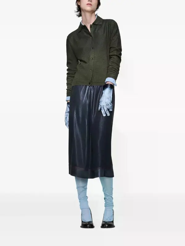 MAISON MARGIELA Gradient-effect Spread-collar Cardigan