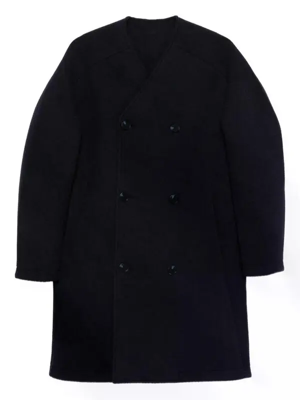 MACRON Karl Collarless Double-breasted Coat