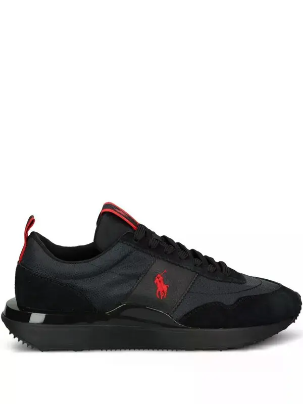 Polo Ralph Lauren Train 89 Logo-embroidered Sneakers - Black