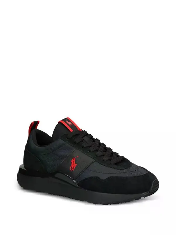 Polo Ralph Lauren Train 89 Logo-embroidered Sneakers - Black