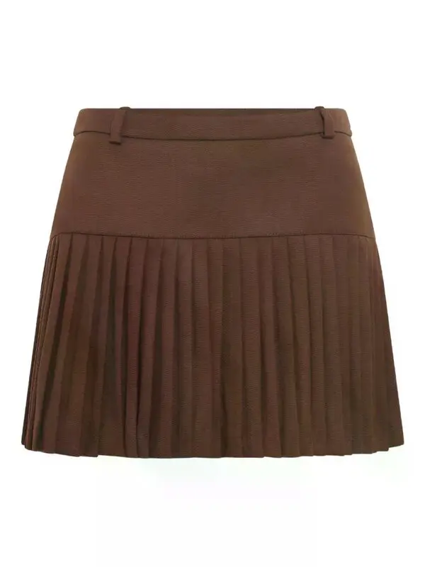MARINE SERRE Pleated Mini Skirt