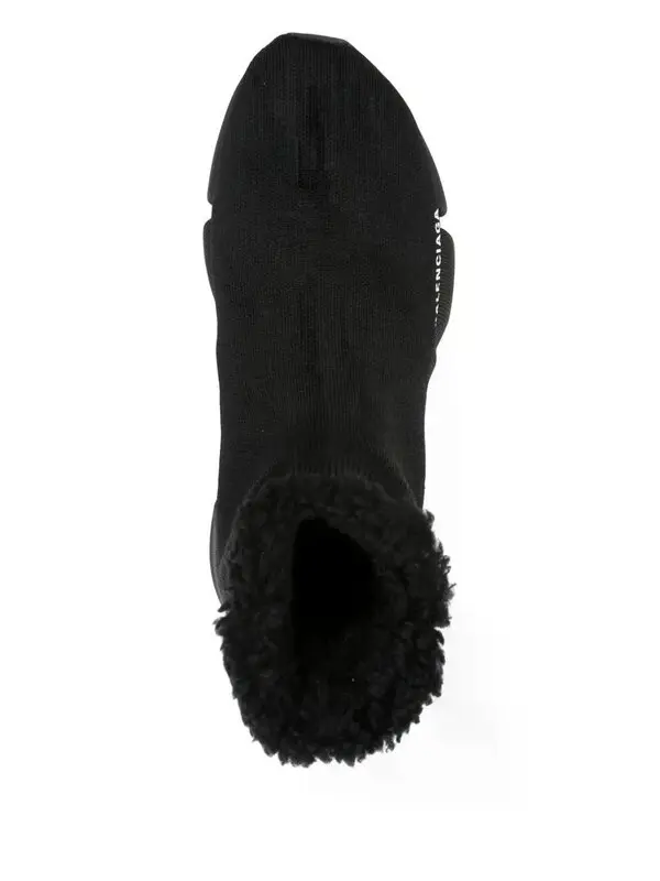 Balenciaga Speed 2.0 Shearling-trim Sneakers