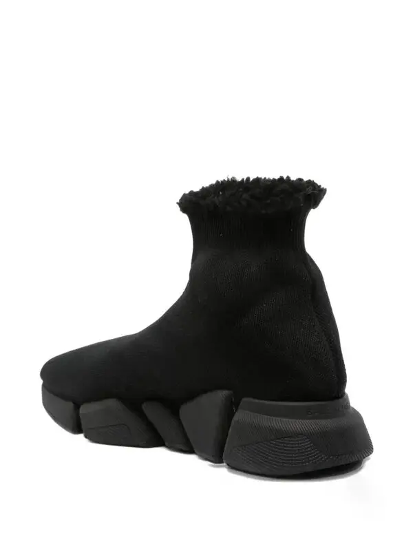 Balenciaga Speed 2.0 Shearling-trim Sneakers