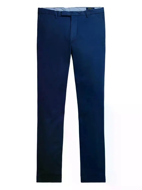 Polo Ralph Lauren Flat-front Straight-leg Trousers - Blue