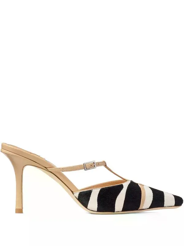 JIMMY CHOO Gloria 85 Heeled Mules - Black