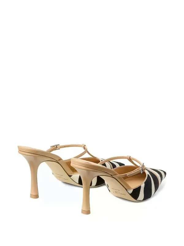 JIMMY CHOO Gloria 85 Heeled Mules - Black