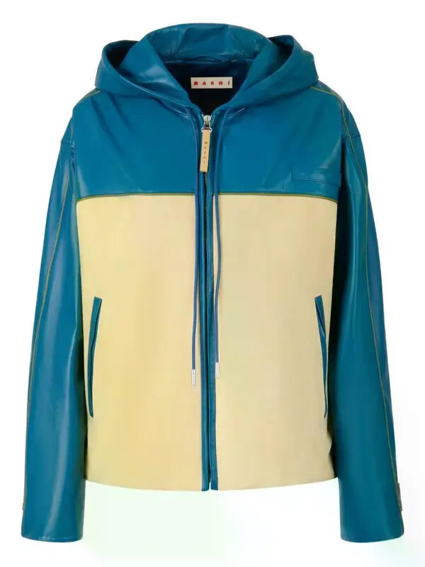 Marni Hooded Leather Jacket