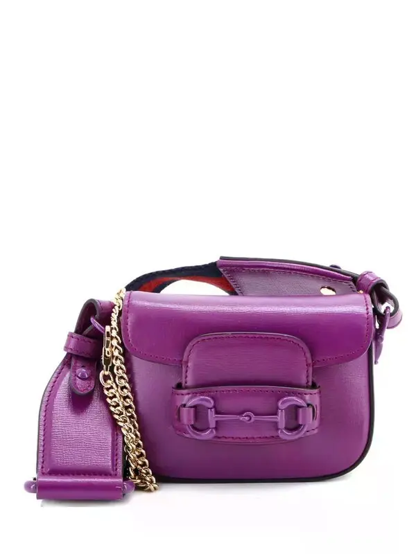 Gucci Horsebit 1955 Super Mini Bag - Purple