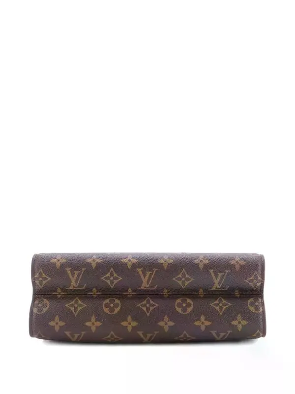 LOUIS VUITTON Victoire Handbag Monogram Canvas And Leather Shoulder Bag - Brown
