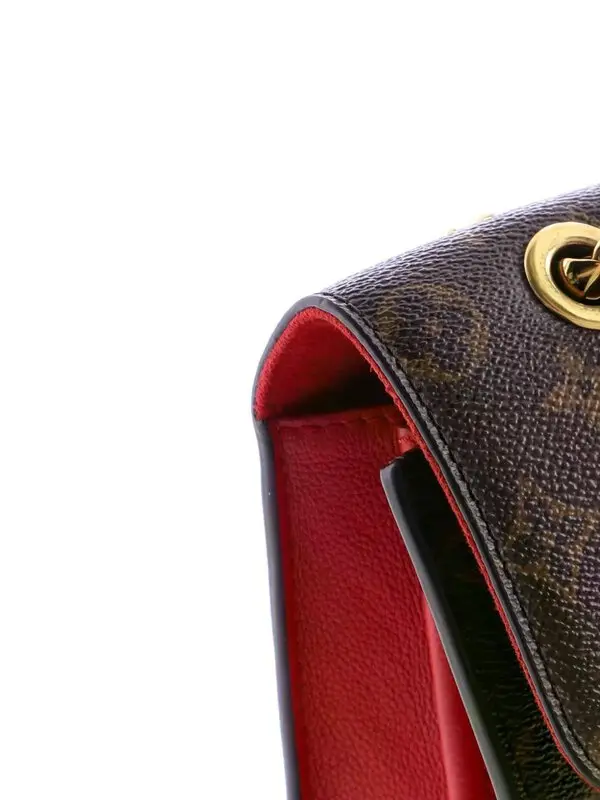 LOUIS VUITTON Victoire Handbag Monogram Canvas And Leather Shoulder Bag - Brown