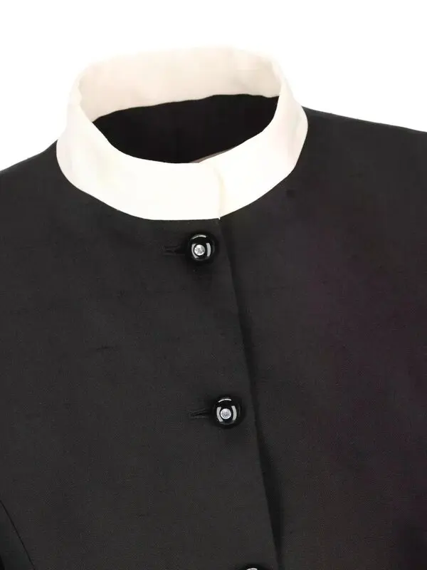 Valentino Garavani Single-breasted Jacket With Fur Trim