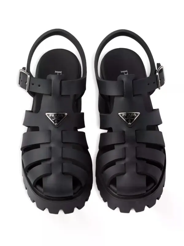 Prada Platform Sandals - Black