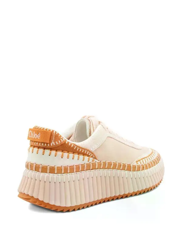 Chloé Lace-up Platform Sneakers - Pink