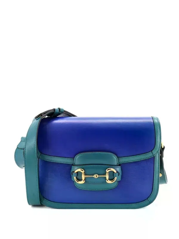 Gucci Horsebit 1955 Small Shoulder Bag - Blue