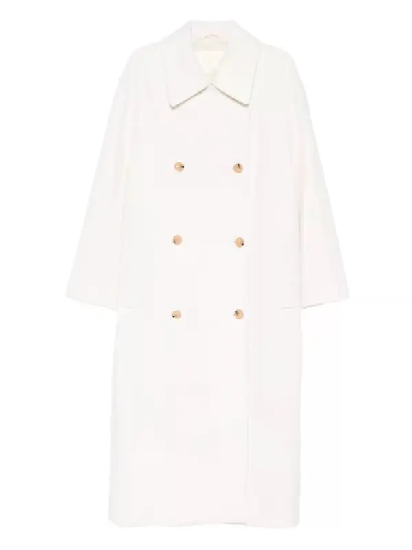 TOTEME Double-breasted Wool Coat - Neutrals