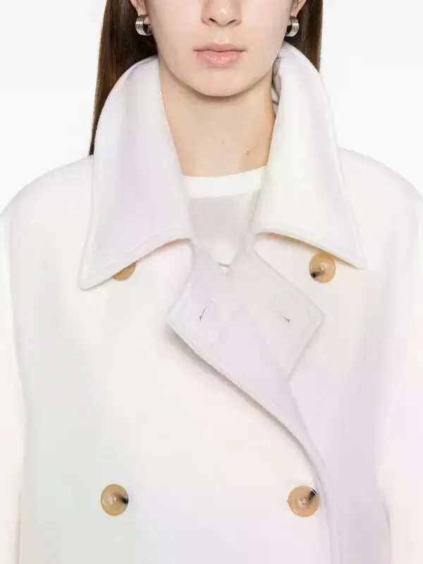 TOTEME Double-breasted Wool Coat - Neutrals