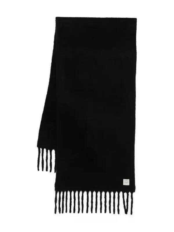 TOTEME Fuzzy Scarf - Black
