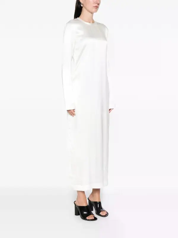 TOTEME Long-sleeve Midi Dress - White